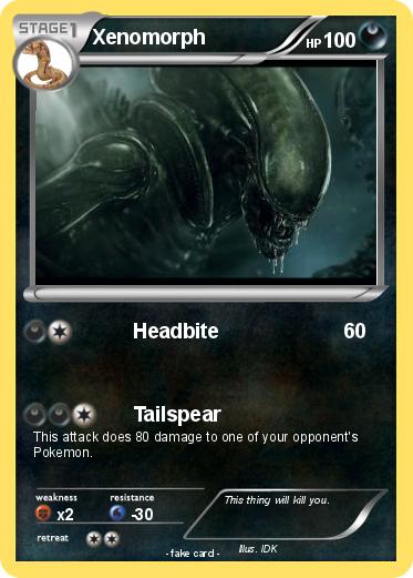 Pokémon Xenomorph 309 309 - Headbite - My Pokemon Card