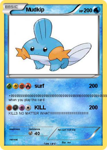 Pokémon Mudkip 860 860 - surf - My Pokemon Card