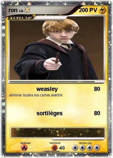 Pokémon ron 123 123 - weasley - Ma carte Pokémon