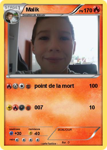 Pokémon Malik 49 49 - point de la mort - Ma carte Pokémon