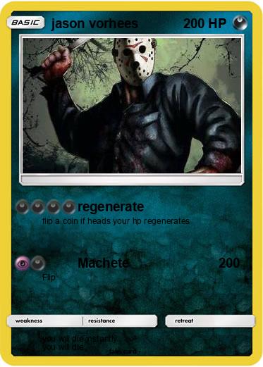Pokémon jason vorhees 42 42 - regenerate - My Pokemon Card
