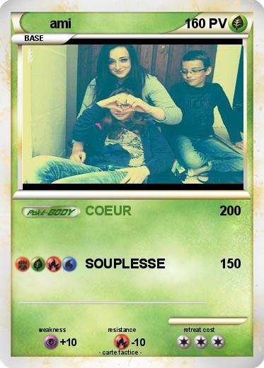 Pokémon ami 71 71 - COEUR - Ma carte Pokémon