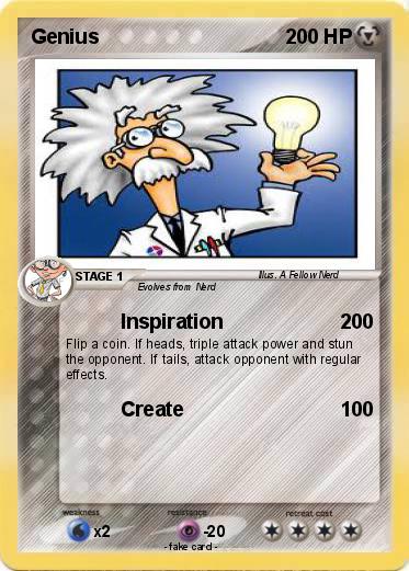 Pokémon Genius 15 15 - Inspiration - My Pokemon Card