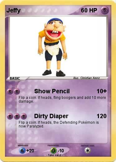 Pokémon Jeffy 509 509 - Show Pencil - My Pokemon Card