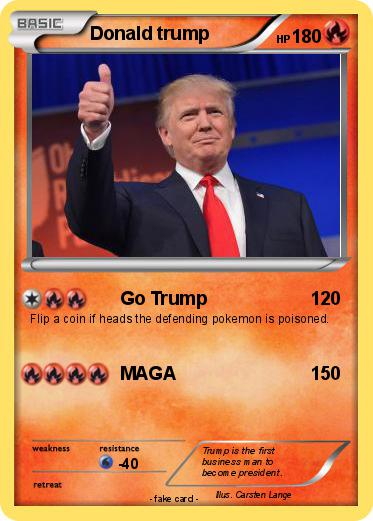 Pokémon Donald trump 2864 2864 - Go Trump - My Pokemon Card