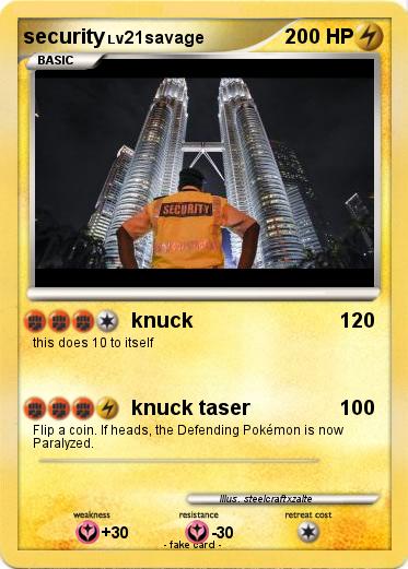 Pokémon security 21 21 - knuck - My Pokemon Card
