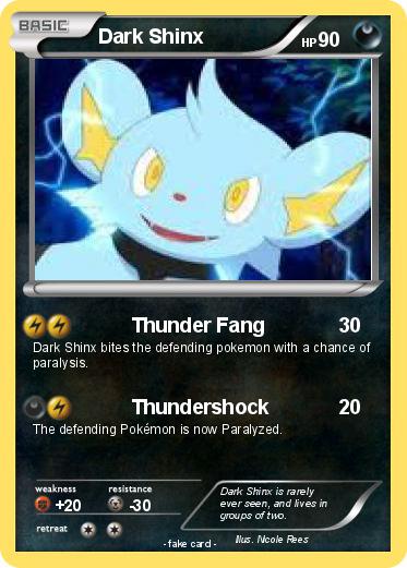 Pokémon Dark Shinx 3 3 - Thunder Fang - My Pokemon Card