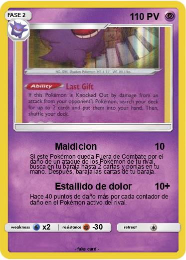 Pokémon 1 207654 207654 - Maldicion - Mi carta pokémon