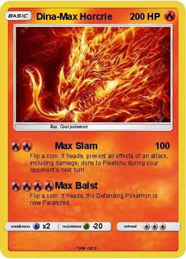Pokémon Dina Max Horcrie - Max Slam - My Pokemon Card