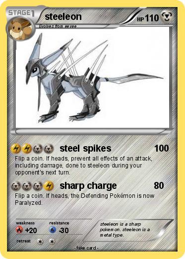 Pokémon steeleon 62 62 - steel spikes - My Pokemon Card