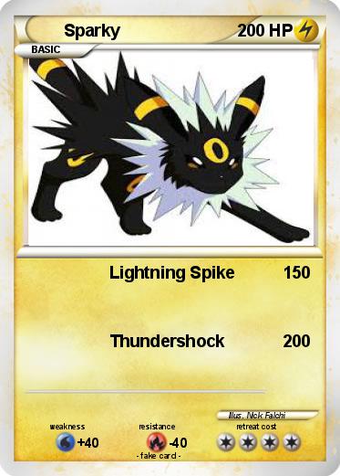 Pokémon Sparky 206 206 - Lightning Spike - My Pokemon Card