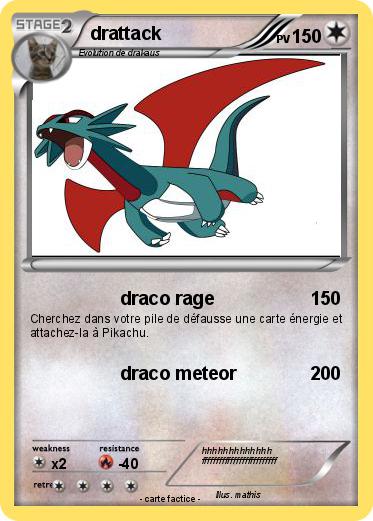 Pokémon drattack 21 21 - draco rage - Ma carte Pokémon