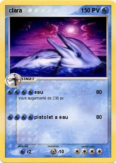 Pokémon clara 27 27 - eau - Ma carte Pokémon