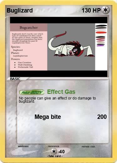 Pokémon Buglizard - Effect Gas - My Pokemon Card