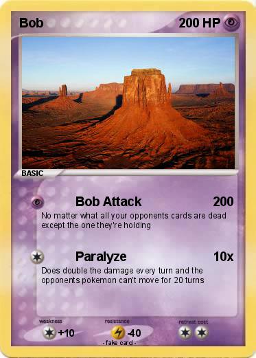 Pokémon Bob 2772 2772 - Bob Attack - My Pokemon Card