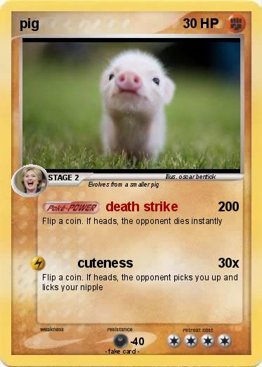 Pokémon pig 888 888 - death strike - My Pokemon Card