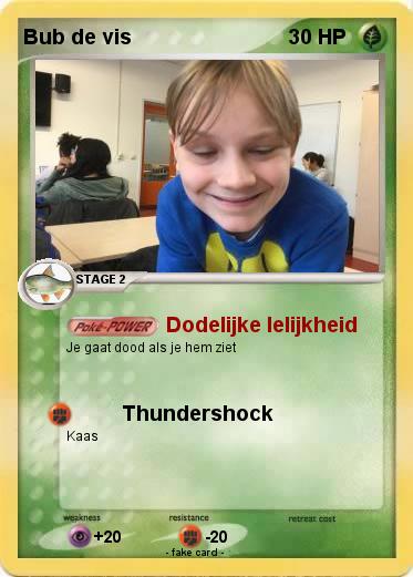 Pokémon Bub de vis - Dodelijke lelijkheid - My Pokemon Card