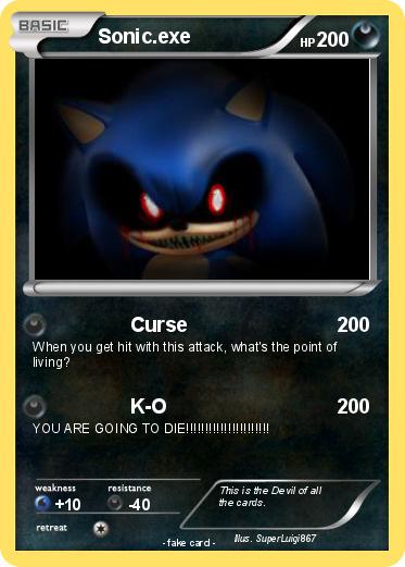 Pokémon Sonic exe 147 147 - Curse - My Pokemon Card