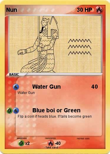 Pokémon Nun 20 20 - Water Gun - My Pokemon Card