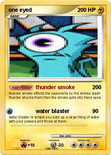 Pokémon one eyed - thunder smoke - My Pokemon Card