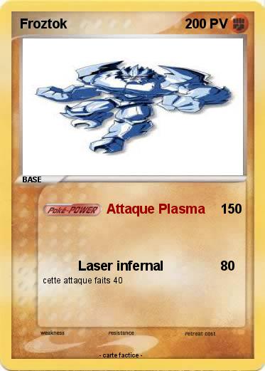 Pokémon Froztok 3 3 - Attaque Plasma - Ma carte Pokémon