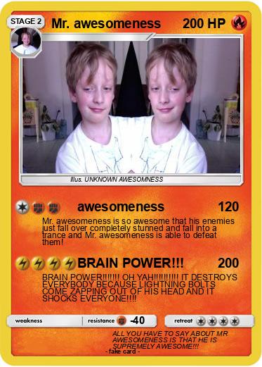 Pokémon Mr awesomeness 4 4 - awesomeness - My Pokemon Card