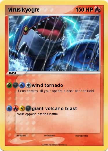 Pokémon virus kyogre - wind tornado - My Pokemon Card