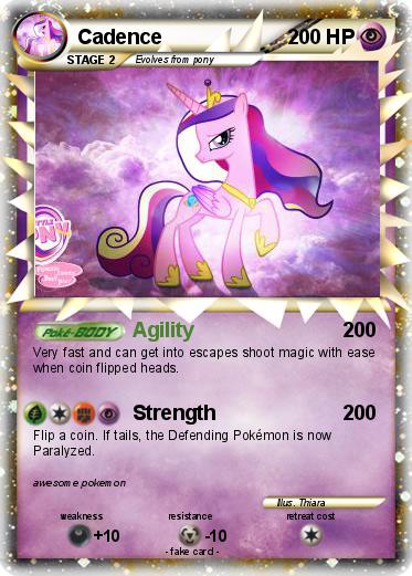 Pokémon Cadence 64 64 - Agility - My Pokemon Card