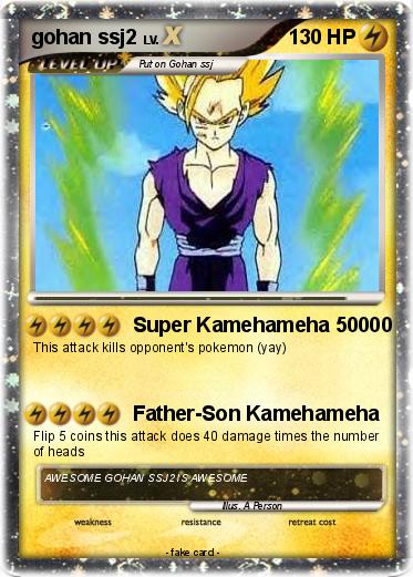 Pokémon gohan ssj2 25 25 - Super Kamehameha 50000 - My Pokemon Card
