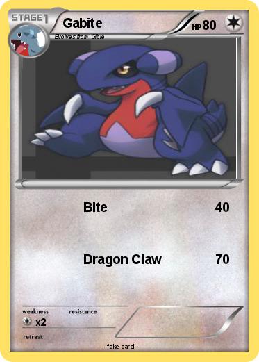 Pokémon Gabite 73 73 - Bite - My Pokemon Card