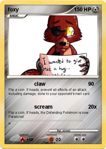 Pokémon foxy 1914 1914 - claw - My Pokemon Card