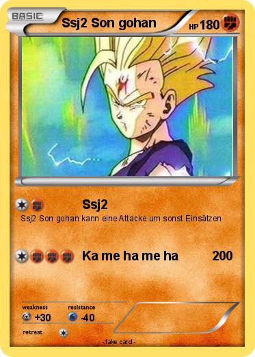 Pokémon Ssj2 Son gohan 2 2 - Ssj2 - My Pokemon Card