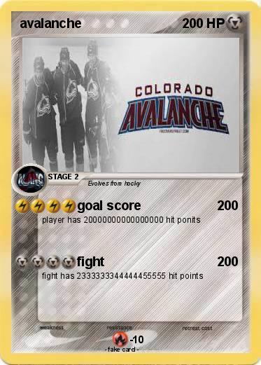 Pokémon avalanche 21 21 - goal score - My Pokemon Card