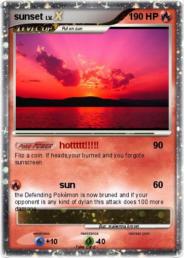 Pokémon sunset 198 198 - hottttt!!!!! - My Pokemon Card