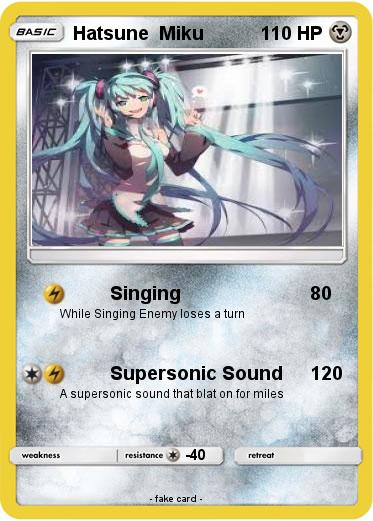 Pokémon Hatsune Miku 422 422 - Singing - My Pokemon Card