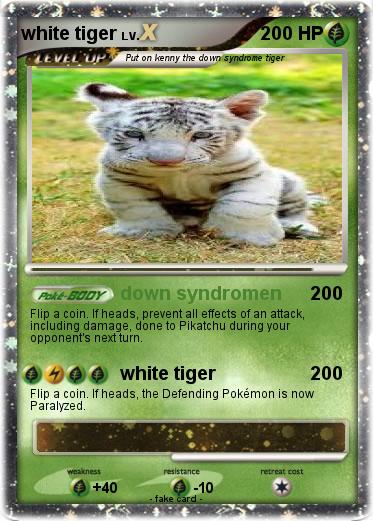 Pokémon white tiger 77 77 - down syndromen - My Pokemon Card