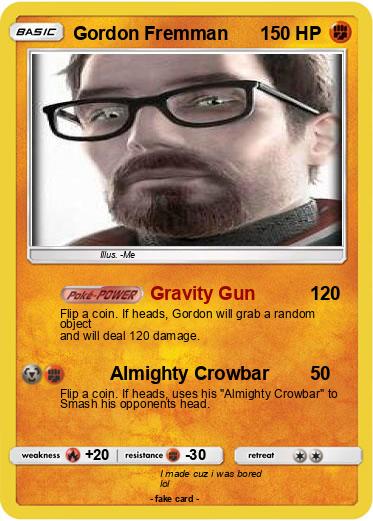Pokémon Gordon Fremman - Gravity Gun - My Pokemon Card