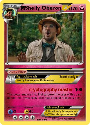 Pokémon Shelly Oberon - cryptography master - My Pokemon Card