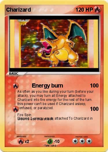 Pokémon Charizard 10873 10873 - Energy burn - My Pokemon Card