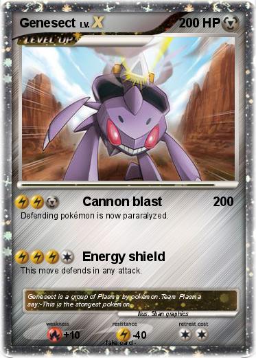 Pokémon Genesect 814 814 - Cannon blast - My Pokemon Card