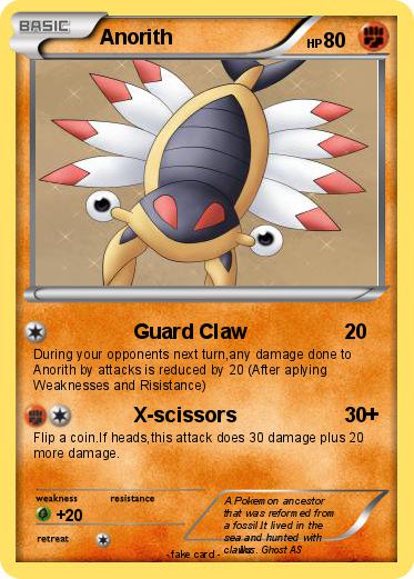 Pokémon Anorith 25 25 - Guard Claw - My Pokemon Card
