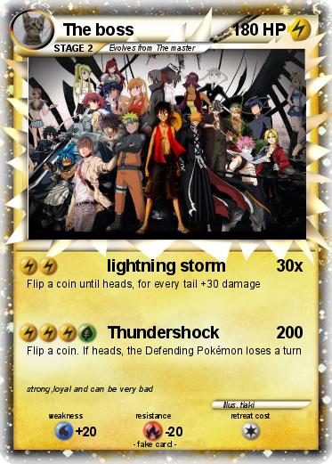 Pokémon The boss 212 212 - lightning storm - My Pokemon Card