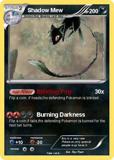 Pokémon Shadow Mew 83 83 - Blinding Fog - My Pokemon Card
