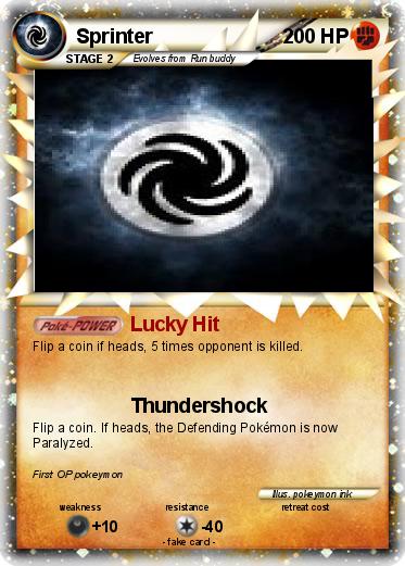 Pokémon Sprinter 10 10 - Lucky Hit - My Pokemon Card
