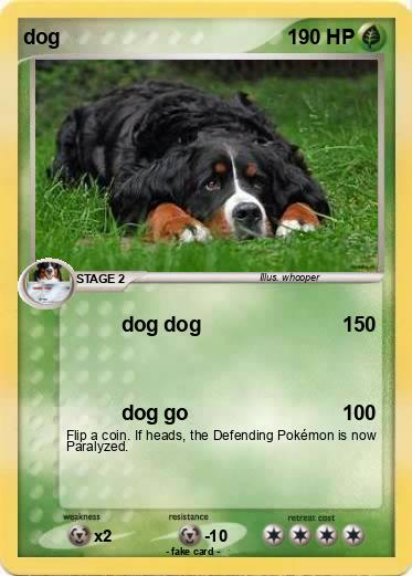 Pokémon dog 2073 2073 - dog dog - My Pokemon Card