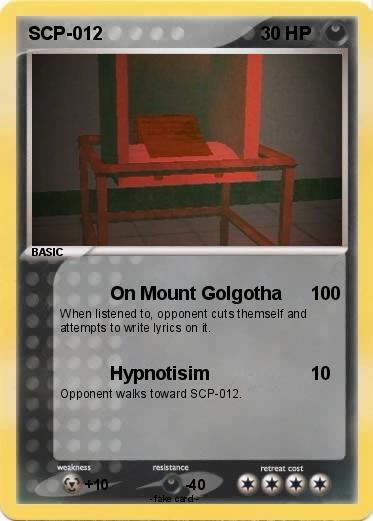 Pokémon SCP 012 1 1 - On Mount Golgotha - My Pokemon Card