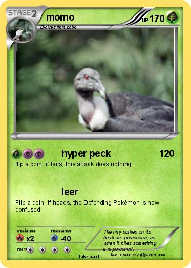 Pokémon momo 245 245 - hyper peck - My Pokemon Card