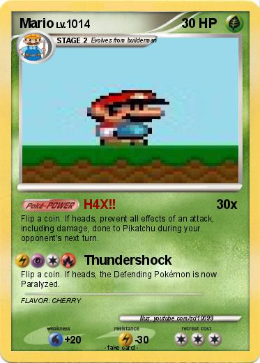Pokémon Mario 10566 10566 - H4X!! - My Pokemon Card