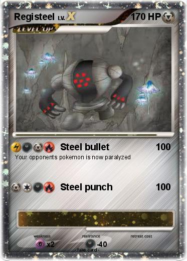 Pokémon Registeel 384 384 - Steel bullet - My Pokemon Card