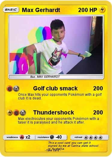 Pokémon Max Gerhardt - Golf club smack - My Pokemon Card